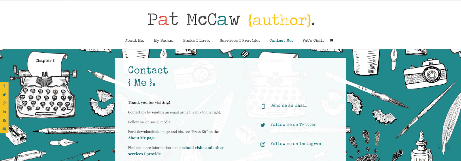 Contact Me | Pat McCaw, Author